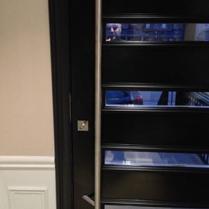 Modern Contemporary Front Entry Door with Multi Point Locks and steel ...