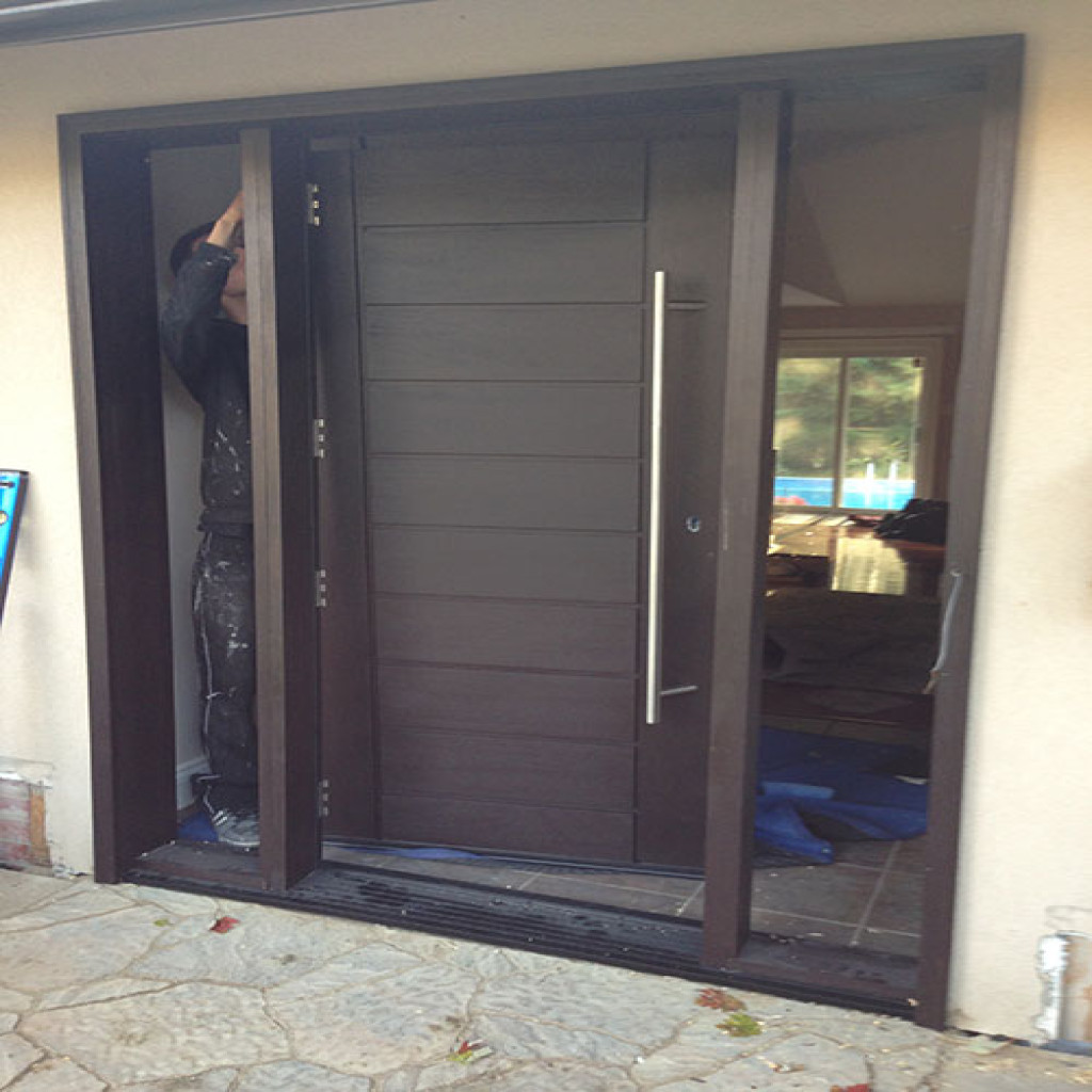 Modern Contemporary Front Entry Fiberglass Door with Multi Point Locks ...