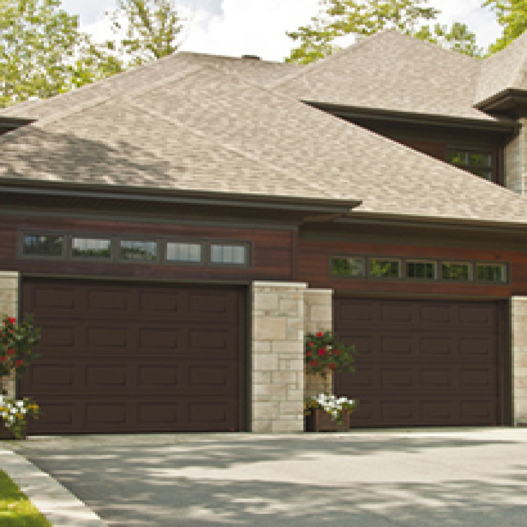 Modern Contemporary Garage Doors-Moka Brown Colour Modern Gragae Door ...