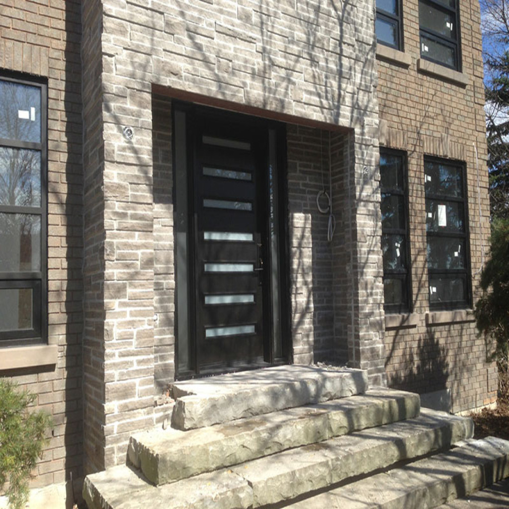 Modern Contemporary Doors with Horizontal Strip and Lites