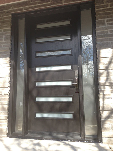 Modern Contemporary Door-Modern Fiberglass Door with 2 Side Lites ...
