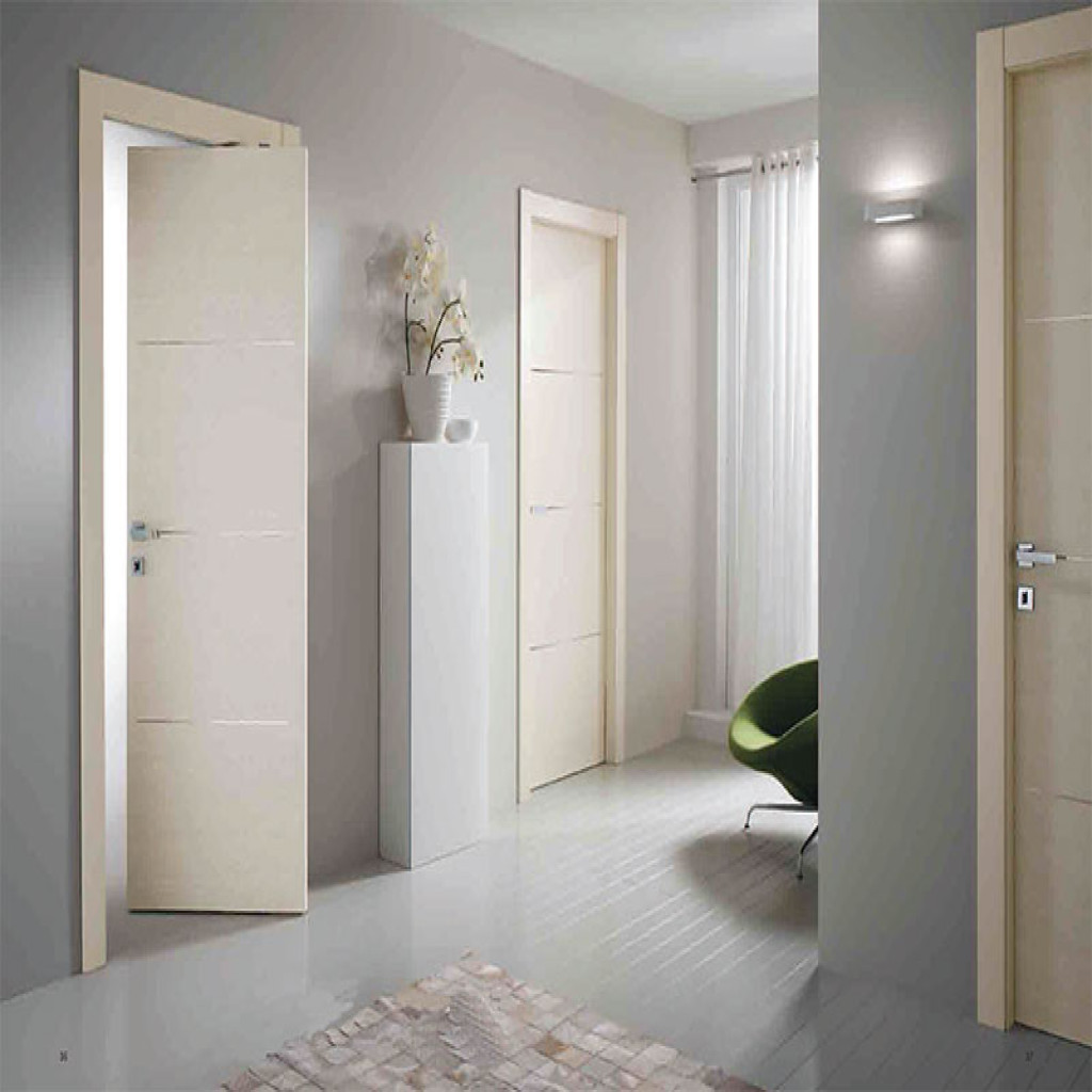 MODERN ENTRANCE DOORS-MODERN PIVOT SLIDING DOOR-3F IVORY ASH INSTALLED ...