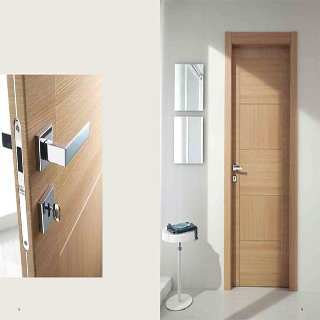 MODERN HINGED DOOR BLEACHED OAK - MODERN ITALIAN DOORS INSTALLED IN ...