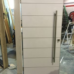 Modern Aluminum Powder Coated Door with Stainless Steel and multi ...
