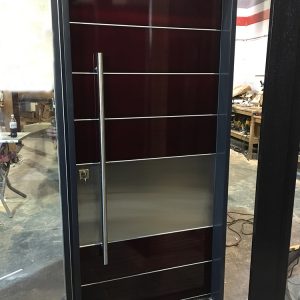 Modern Aluminum Powder Coated Door with Stainless Steel manufactured by ...