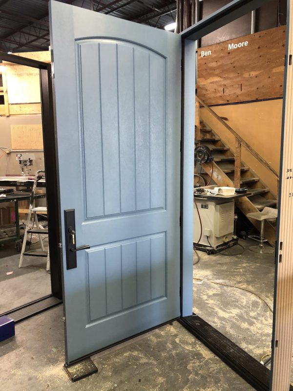 Traditional Two Panel Fibreglass Door Vertical Lines Multi Point ...