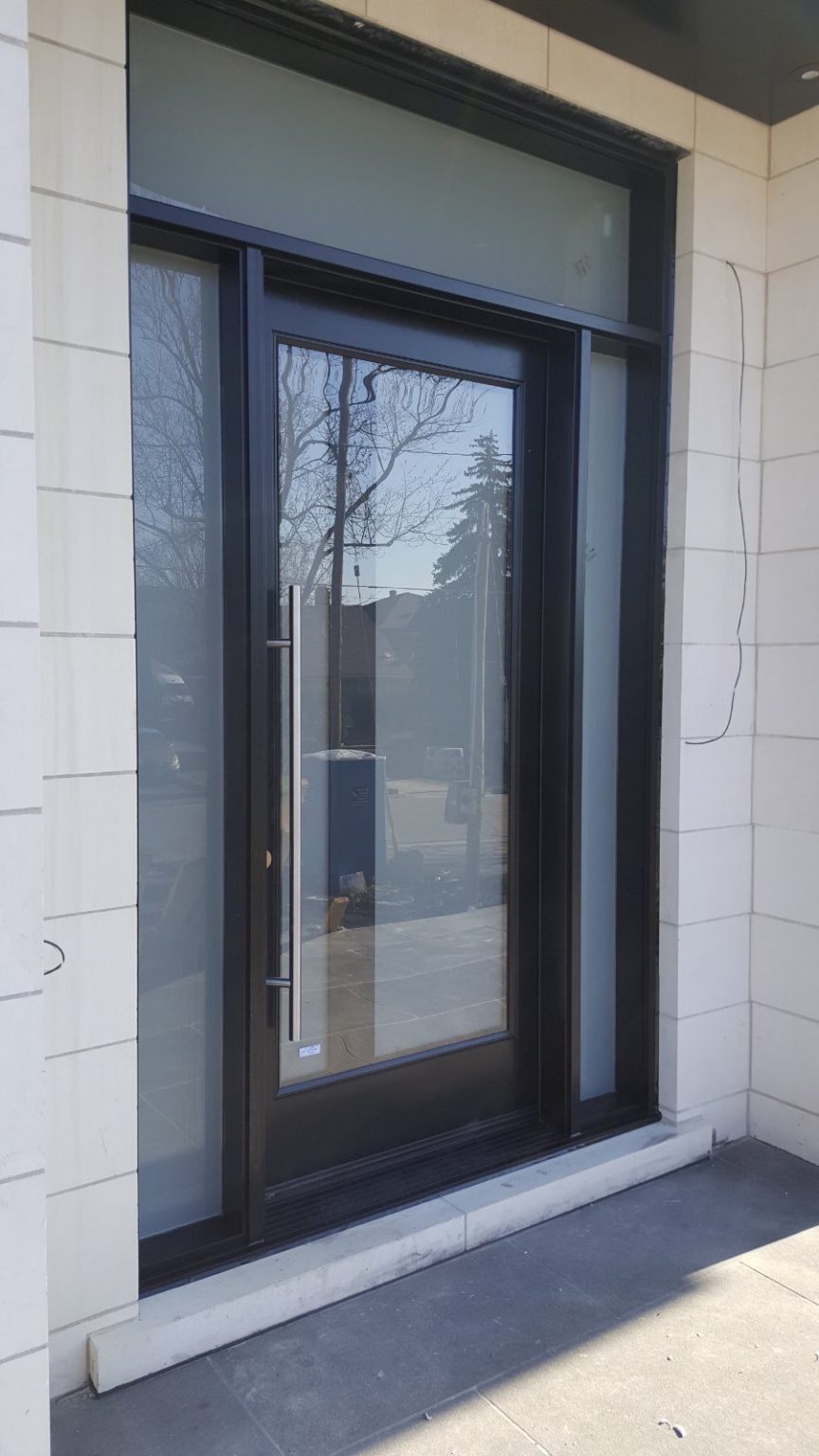 Modern Exterior Front Door With Side Lites Glass - Modern Doors