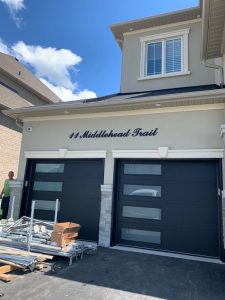 Double Garage Doors Modern 4 Panel Glass - Modern Doors