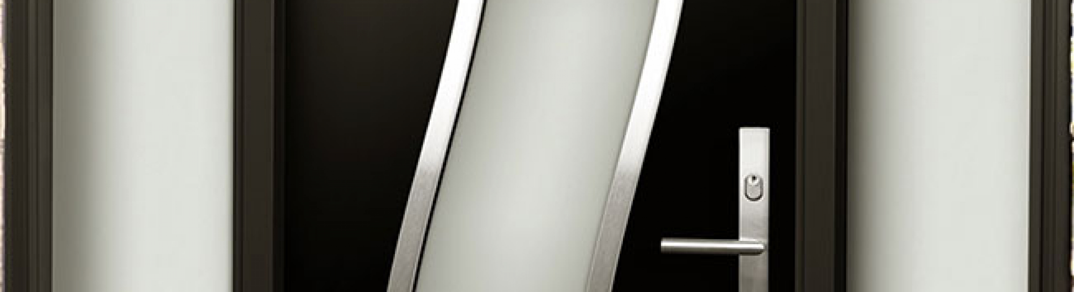 Modern Contemporary Door -Modern Wood Door with Stainless Steel S ...