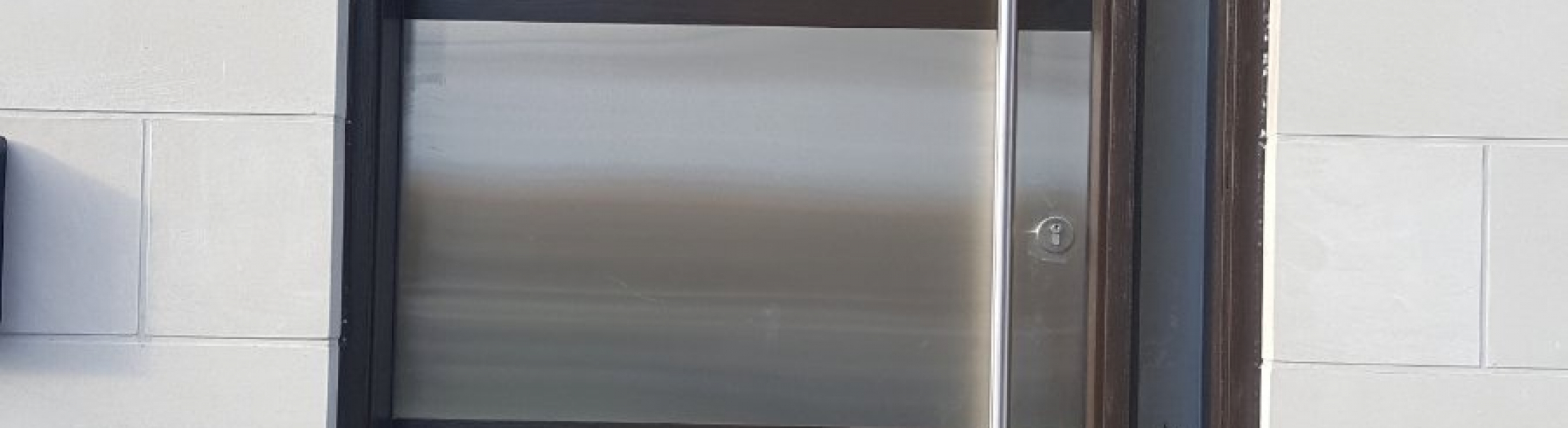 Modern Single Front Entry Door Stainless Steel Panel 1 - Modern Doors