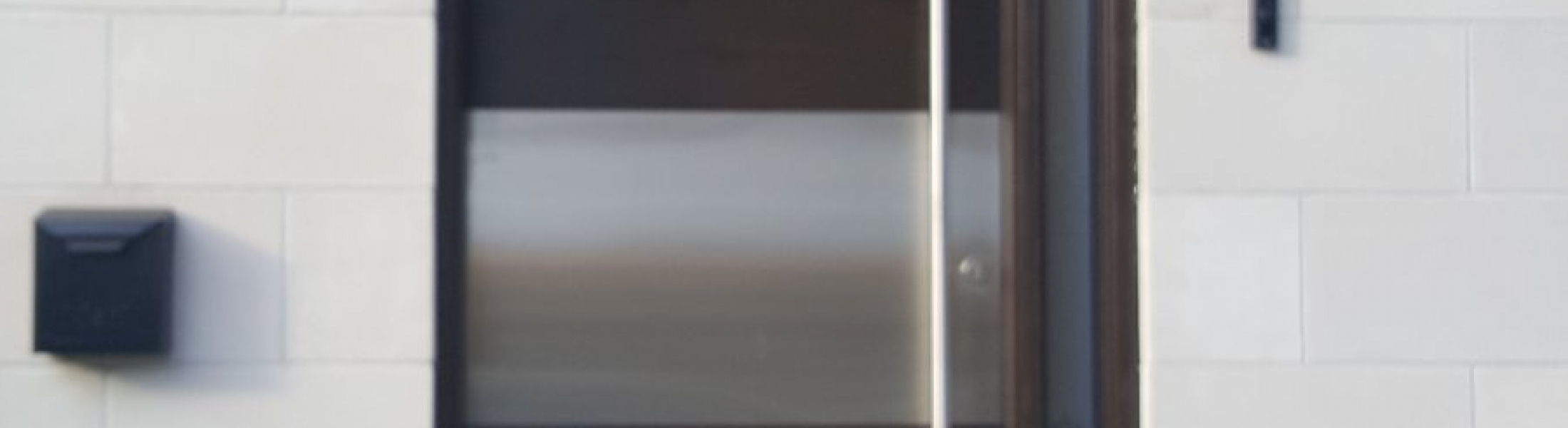 Modern Single Front Entry Door Stainless Steel Panel - Modern Doors